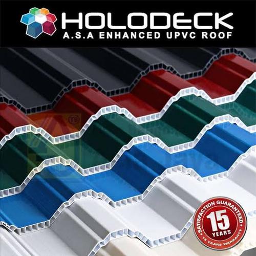 Jual Atap UPVC Holodeck Warna Hitam - Putih 12mm - Putih - Kota Bogor - Galuh Jaya Truss | Tokopedia