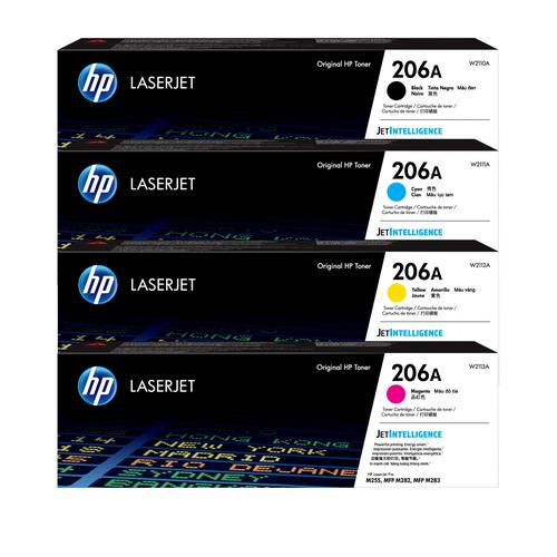 Jual Tinta Toner HP 206A Cartridge Printer Laserjet Black Cyan Magenta ...