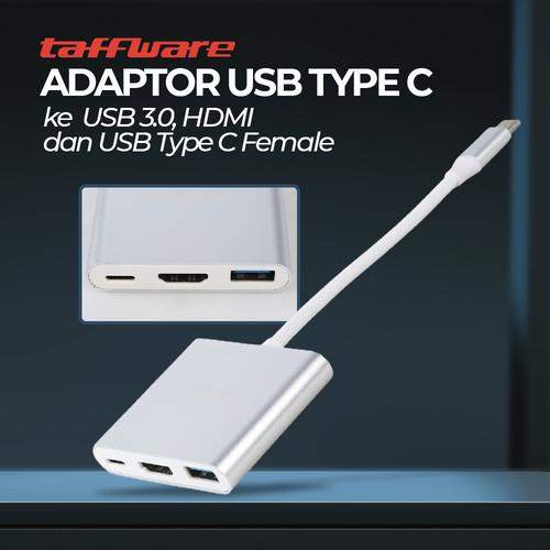 Promo Konektor USB Type C 3.1 To USB C HDMI USB Ultra Slim MacBook Air ...