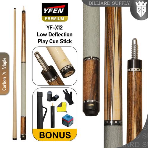 Promo Yfen Premium X12 Play Cue Stick Carbon Low Deflection Stik ...