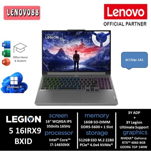 Jual Lenovo Legion 5 16IRX9 BXID || Intel Core i7-14650HX 16GB 512GB ...