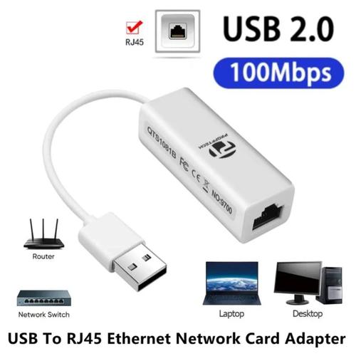 Jual Converter USB 2.0 to LAN RJ44 Nerwork Adapter mini Proftech ...