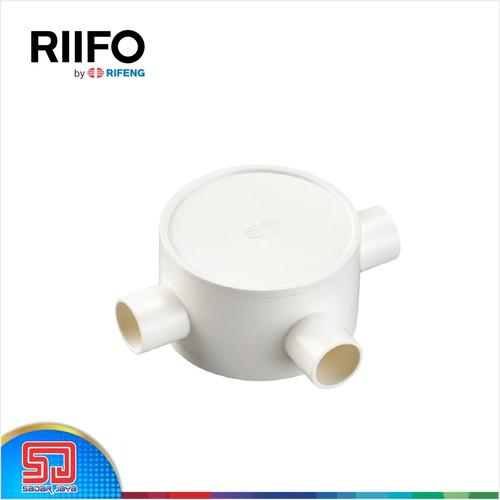 Jual RIIFO 3 Way RJ Box 20mm Conduit Round Junction T Dus pipa kabel ...