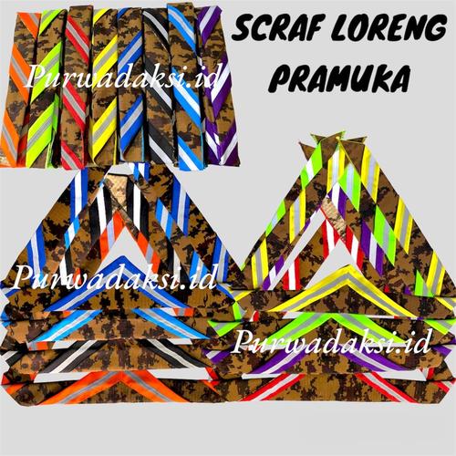 Jual TERMURAH COD || Scraf Loreng pramuka menyala Scraft Scarf Scout ...