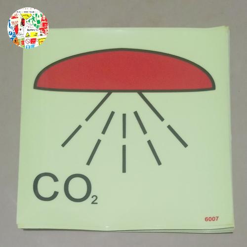 Jual 336007 FIRE CONTROL SIGN, 150x150 MM, SPACE PRTCTD BY CO2 - Kota ...