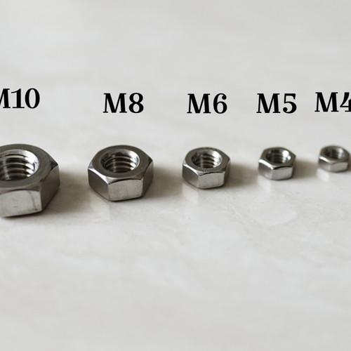Jual Mur Hex Ukuran M3 M4 M5 M6 M7 - Mur 3mm 4mm 5mm 6mm 7mm - M4 - Kab ...