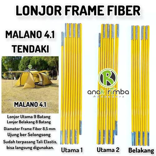 Jual LONJOR FRAME FIBER MALANO 4.1 TENDAKI TENDA DOME KAPASITAS 4 ORANG ...