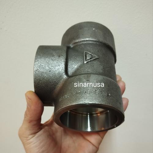 Jual Tee Besi A105 3000 Psi Socket Weld 2 " inchi Las SW - Jakarta ...