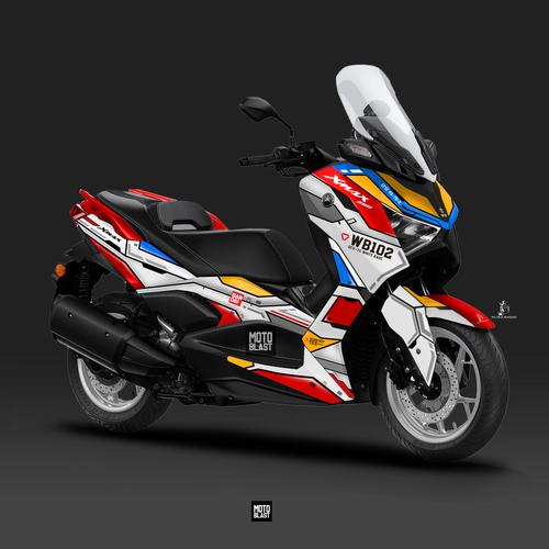 Jual Decal Stiker New XMAX 250 Connected Livery Gundamm RX 782 Full ...