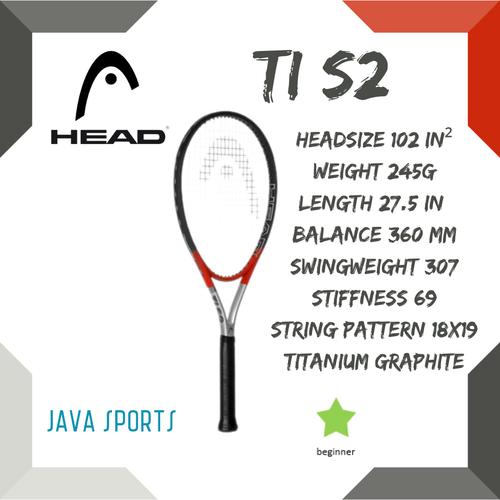 Jual Raket Tenis Head Ti S2 Titanium Original Tennis Racket | Pemula ...