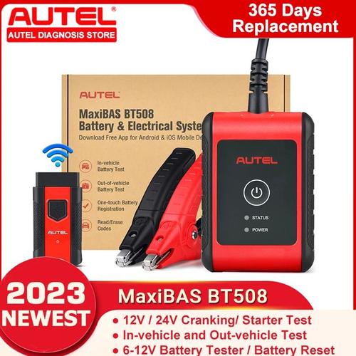 Jual Autel MaxiBAS BT508 6-12V Battery Tester 12-24V Cranking/Charging ...