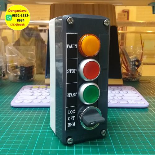 Jual Schneider Eaton custom kontrol box XALD04 push button start stop ...