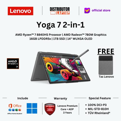 Promo Lenovo Yoga 7 OLED 2-in-1 14AHP9 AMD Ryzen 7 8840HS RAM 16GB 1TB SSD Cicil 0% 3x - Jakarta ...