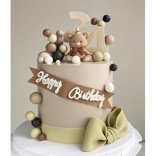 Jual Topper Teddy bear beruang baby cake kue birthday ulangtahun ultah ...