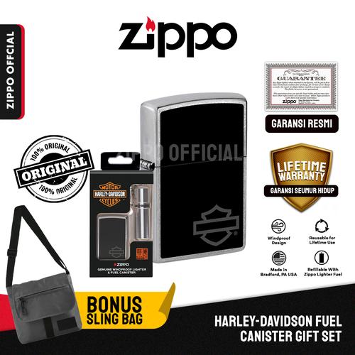 Promo Zippo Harley-Davidson Fuel Canister Gift Set 46131 | Garansi Lifetime | Original USA ...