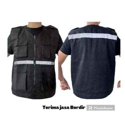 Jual Rompi Safety Tactical 5 Saku/Rompi Lapangan/Rompi Panitia/Rompi ...