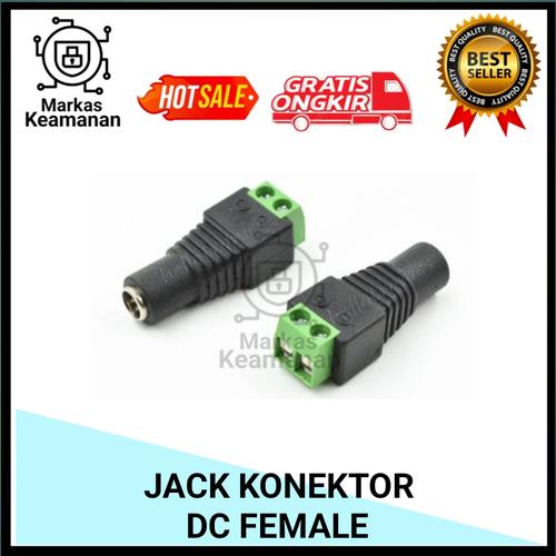 Jual JACK DC FEMALE 12V 5.5X2.1 MM KONEKTOR POWER ADAPTOR SUPPLY CAMERA ...