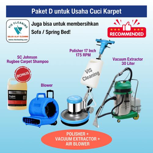 Jual Paket D Usaha Carpet Cleaning (Polisher, Vacuum Extractor & Blower) - BF522, Blower Standar ...