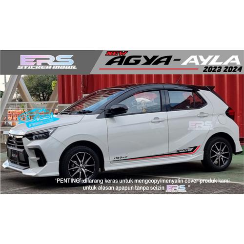 Jual Stiker AGYA AYLA Simple Cutting stiker AGYA AYLA LIST BODY SAMPING ...