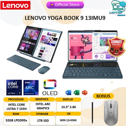 Promo Lenovo yoga book 9 13IMU9 OLED touch ultra 7 155u 32gb 1tb ssd ...
