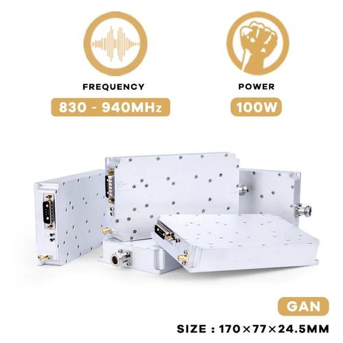 Jual 100W 830-940MHz FPV UAV C-UAS Jamming System Anti-Drone Module ...