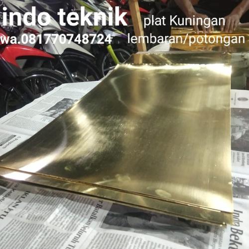Jual plat Kuningan lembaran/potongan ukuran 0,7mm×100mm×1000mm ...