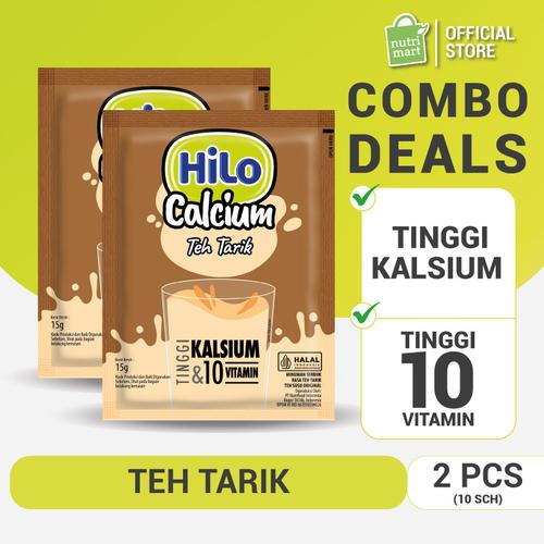 Promo Twin pack - HiLo Teh Tarik 10 Sachet - Teh Tarik Tinggi Kalsium ...