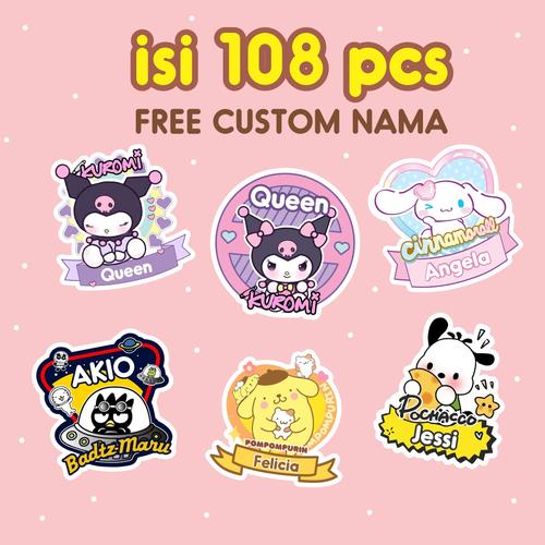 Promo Stiker Nama Waterproof Custom Anti Air Premium | Stiker Nama ...