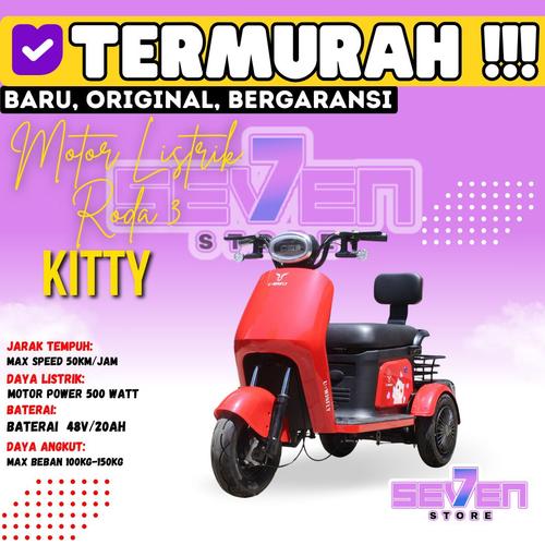 Jual SEPEDA LISTRIK SEPEDA MOTOR LISTRIK RODA 3 KITTY UWINFLY KITI ...