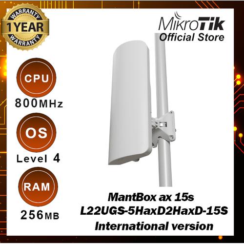 Promo Mikrotik mANTBox ax 15s (L22UGS-5HaxD2HaxD-15S) (RouterOS L4 ...