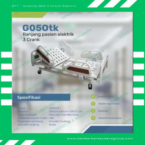 Jual GTT - Hospital Bed 3 Crank Elektric G050TK Bed Pasien/Ranjang ...