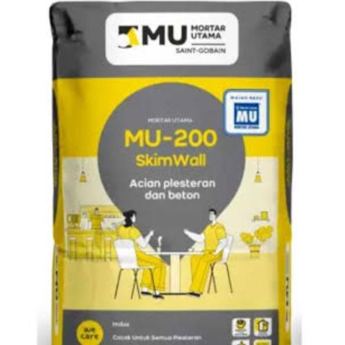 Jual MU-200 SkimWall/Mortar Acian Plesteran& Beton @20 kg Khusus Grab ...