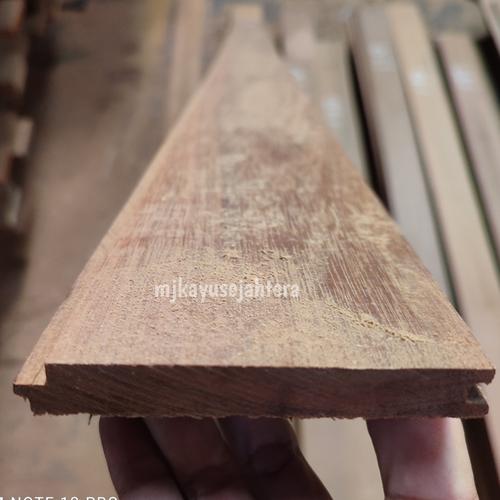 Jual Lambersering Plafon Kayu Ulin Tebal 1 cm - Kota Semarang - MJ Kayu ...