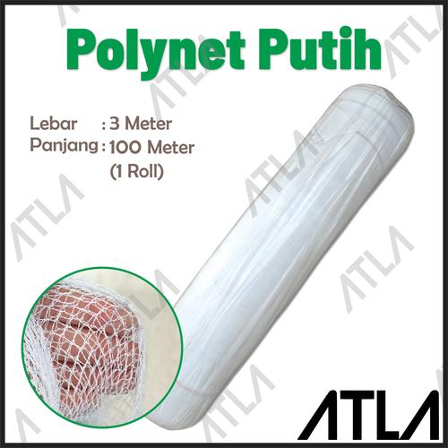 Jual Jaring Polynet Putih 3 Meter Waring Pengaman Polinet Proyek ...