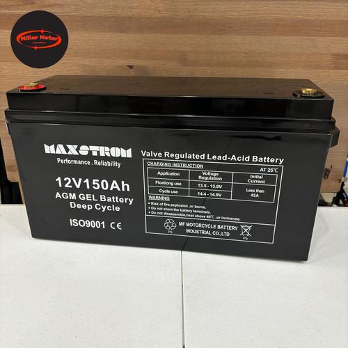 Jual Aki Kering Maxstrom Solar Panel VRLA 12V 150Ah PLTS UPS AGM Deep ...