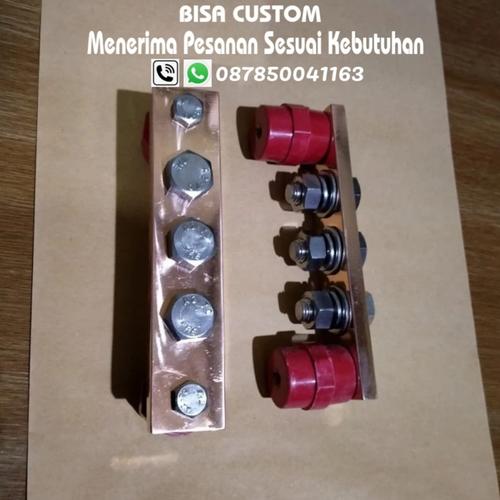 Jual busbar tembaga 5mm x 20mm x 100mm - busbar grounding - Jakarta ...