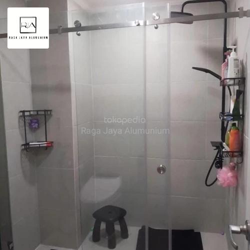 Jual partisi kaca geser kamar mandi / shower glass sliding - Kota Depok ...