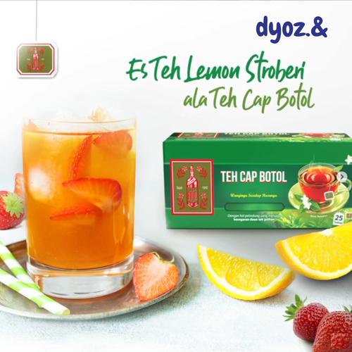 Jual Teh Celup Cap Botol Hijau Melati - 1 box isi 25 tea bags x 2 gr ...