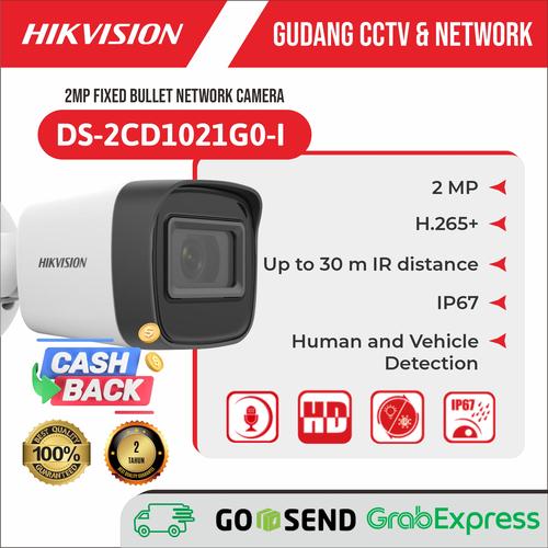 Jual HIKVISION DS-2CD1021G0-I IP CAMERA 2MP FIXED BULLET CAMERA - Kota Bandung - GUDANG CCTV ...