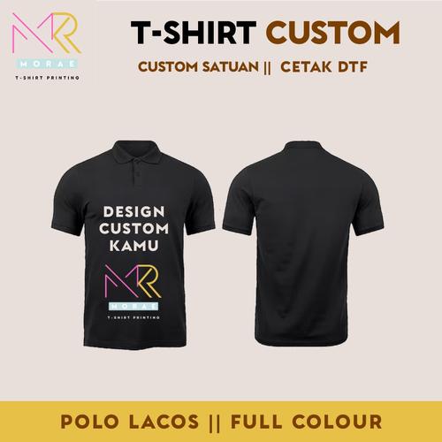 Jual Kaos T-Shirt Polo Lacos - Dewasa | Unisex | Custom Sablon DTF ...