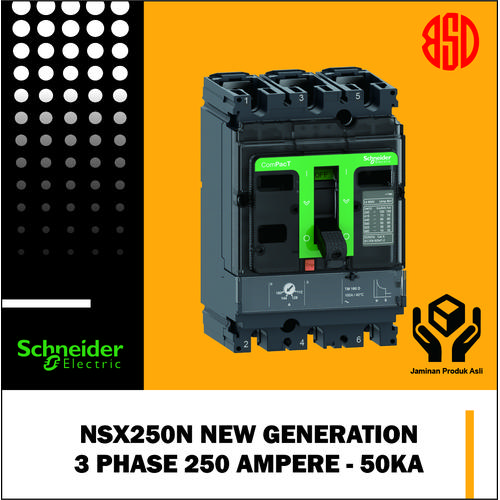 Promo MCCB SCHNEIDER 3P 250A NSX250N C25N3TM250 3 PHASE 250 AMPERE 50KA ...