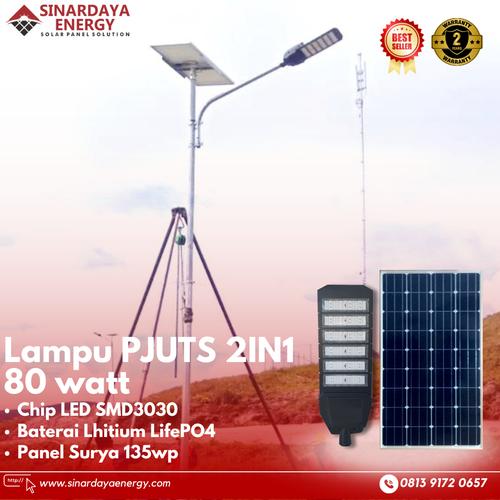 Jual Lampu PJU Solar Panel 80 watt Two In One - Kota Surabaya - Sinar ...