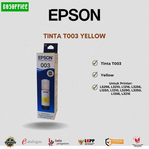 Jual Tinta Printer Epson Tipe T003 Yellow - Jakarta Barat - BosOffice ...