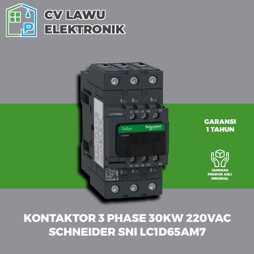 Jual SCHNEIDER Kontaktor LC1D65AM7 220V 3P Contactor 65A 220V M7 - Jakarta Pusat - CV Lawu ...