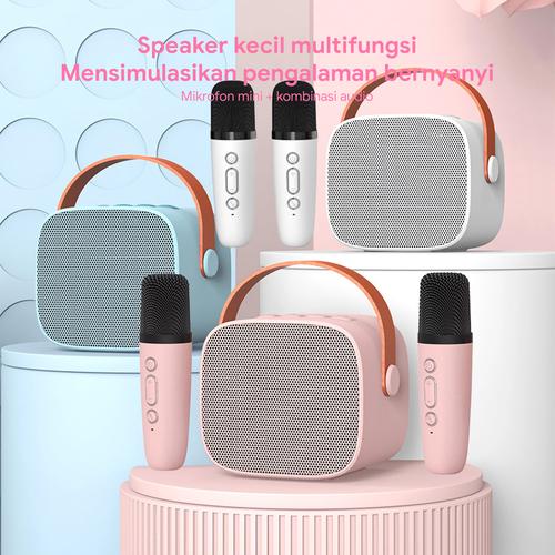Promo Karaoke Mini Speaker Microphone Set Speaker Bluetooth Bass K1 ...