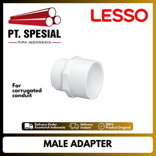 Jual Lesso PVC Conduit Male Adapter Conduit Fitting Lesso - dn20 ...