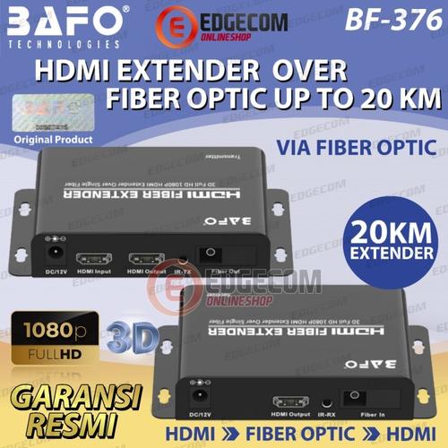 Jual BAFO HDMI Extender Via FO Fiber Optic up to 20km Single Core SC BF ...