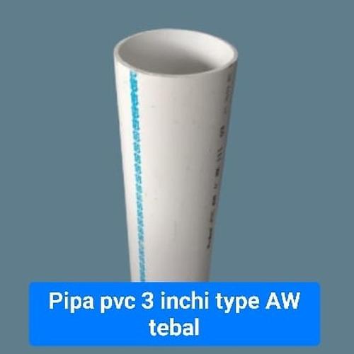 Jual Pipa pvc 3" inchi AW 20 cm Pipa eceran 3 inchi tebal - Kab. Subang ...