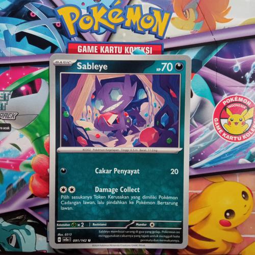 Jual KARTU POKEMON TCG INDONESIA SABLEYE SV5S #091/142 U PARADOKS ...