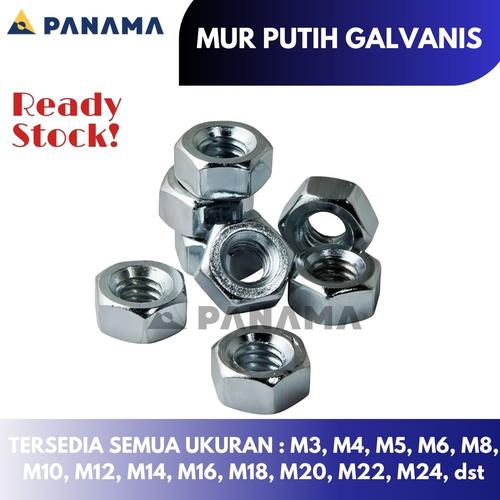 Jual Mur Putih Galvanis M3 M4 M5 M6 M8 M10 M12 M14 M16 M18 M20 M22 M24 dst - M3 - Jakarta Pusat ...
